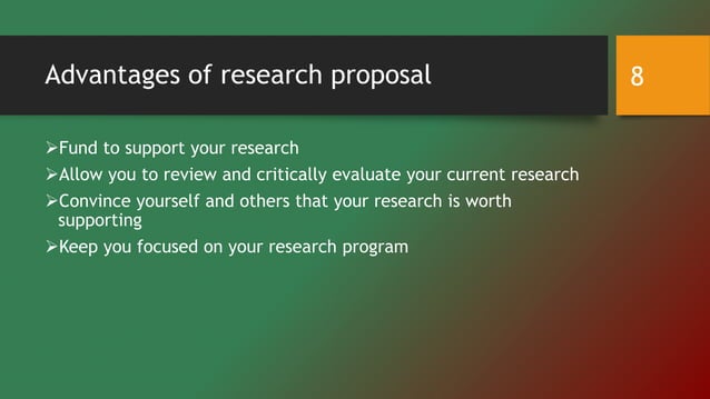 Writing the research proposal | PPTX