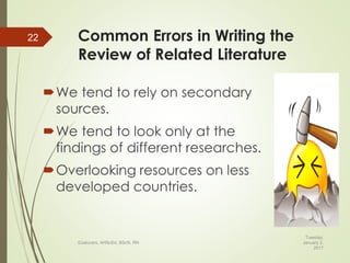 Writing the rrl | PPT