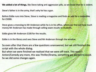 Writing the script | PPTX