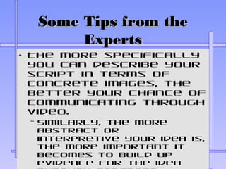 Writing the short documentary script | PPT | Screenwriting | Content ...