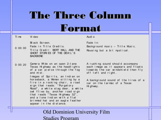 Writing the short documentary script | PPT