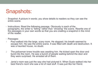 Writing the short story | PPTX | Screenwriting | Content Production