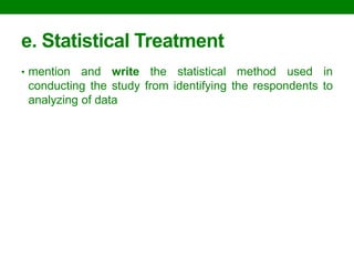 Writing thesis chapters 1-3 guidelines | PDF