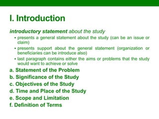 Writing thesis chapters 1-3 guidelines | PDF