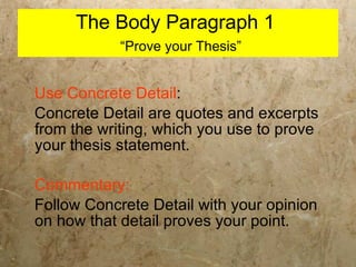 Writing thesis statements | PPT