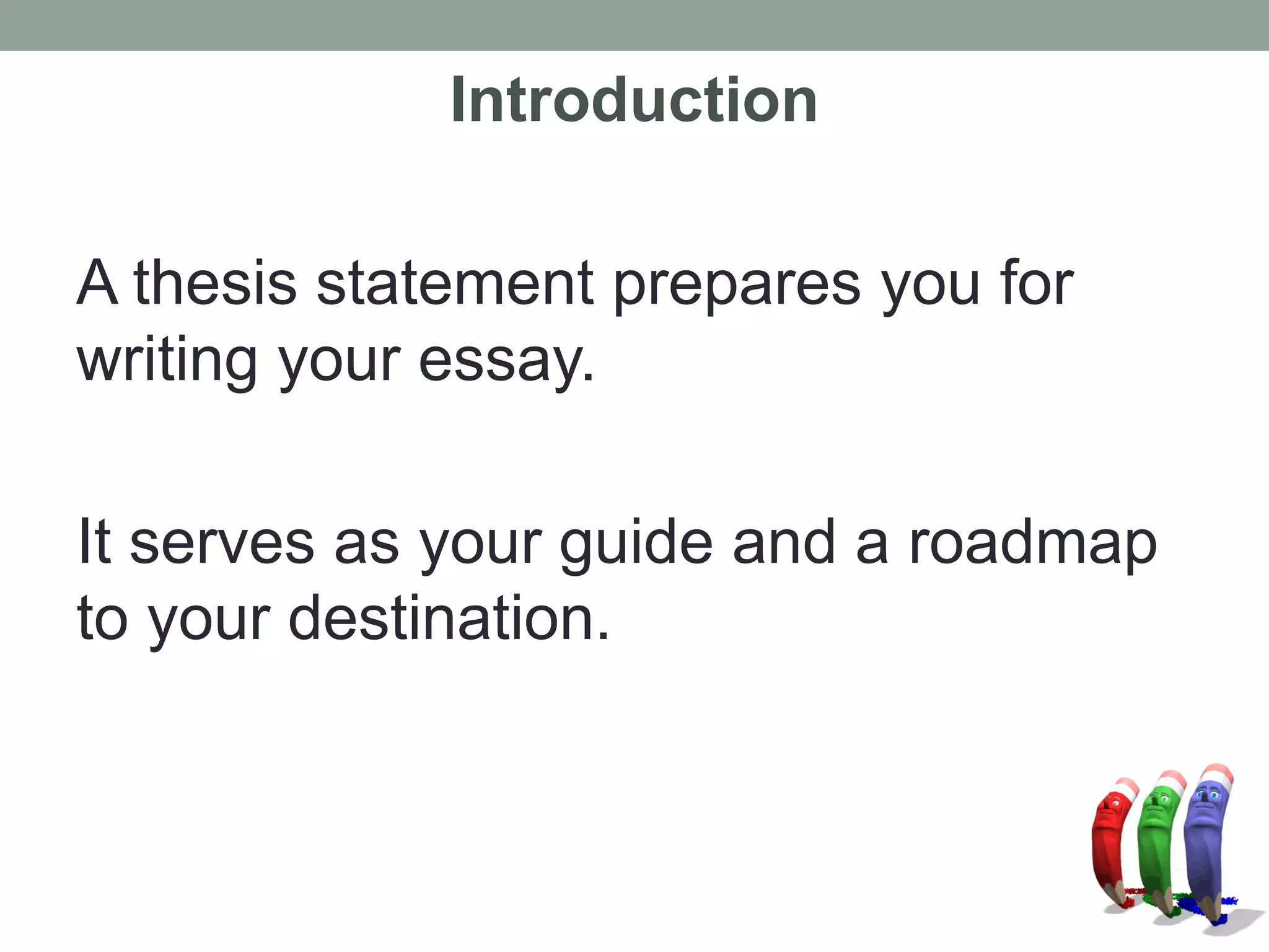 Writing Thesis Statements | PDF