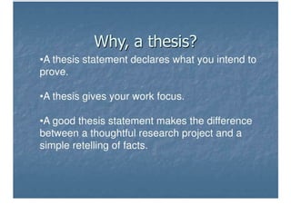 Writing Thesis Statements For Your Research | PPT