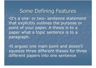 Writing Thesis Statements For Your Research | PPT