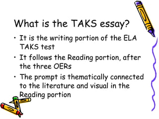 Writing the taks narrative | PPT