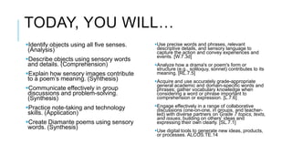 Writing Through the Senses | PPTX