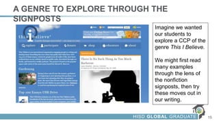 Writing Through The Signposts | PPTX