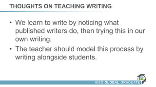 Writing Through The Signposts | PPTX