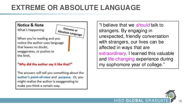 Writing Through The Signposts