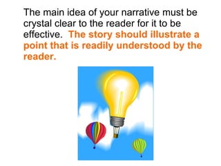 Writing tips for the personal narrative ppt | PPT