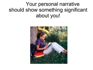 Writing tips for the personal narrative ppt | PPT