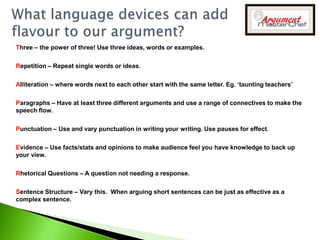 Writing to Argue | PPTX
