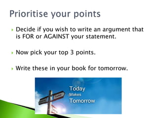 Writing to Argue | PPTX