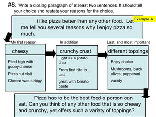Writing To Explain Why Using Thinking Maps | PPT | Healthy Cooking and ...