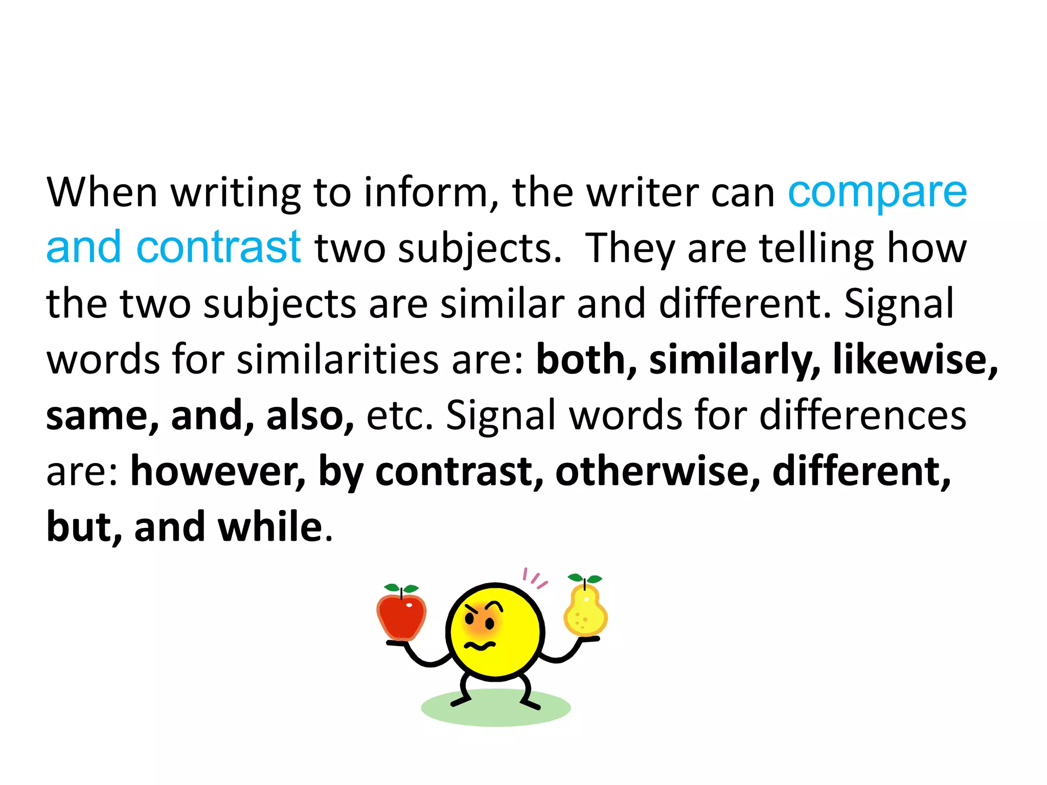 Writing to inform | PPTX