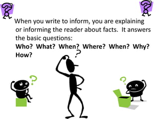 Writing to inform | PPTX