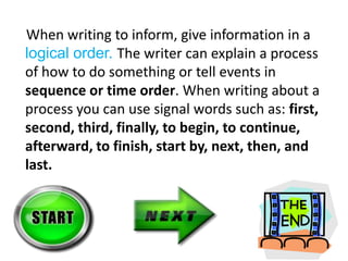 Writing to inform | PPTX