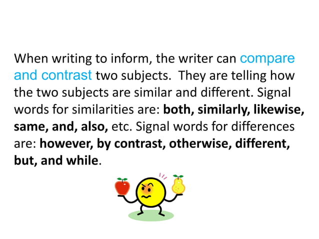 Writing to inform | PPTX | Books and Literature