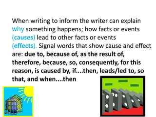 Writing to inform | PPTX
