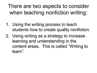 Writing to learn power point | PPT