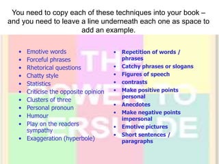 Writing To Persuade...ppt