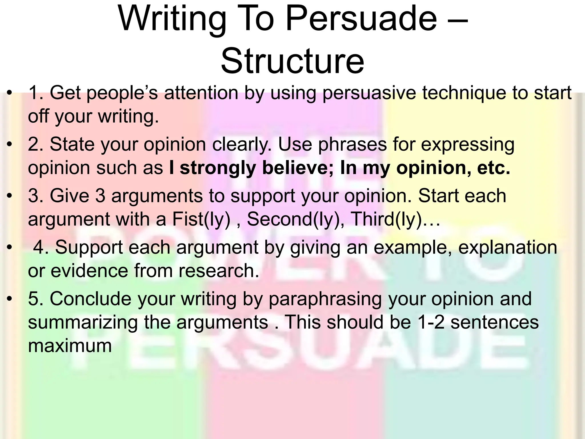 Writing To Persuade KS3 with persuasive techniques | PPT
