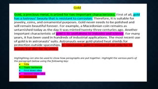 Writing Topic Sentences | PPTX
