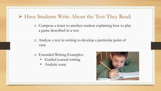 Writing to Read | PPTX | Educational Assessment | Education