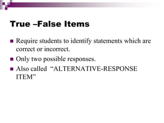 Writing true false,, MULTIPLE CHOICE,WRITING PLAUSIBLE OPTION,Writing ...