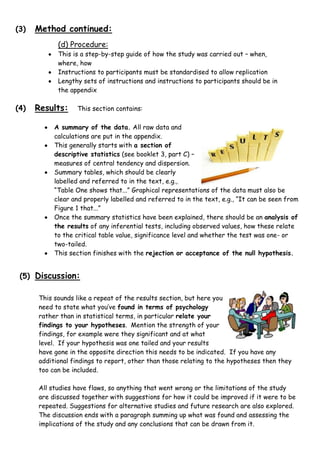 Writing up psychological investigations | DOCX