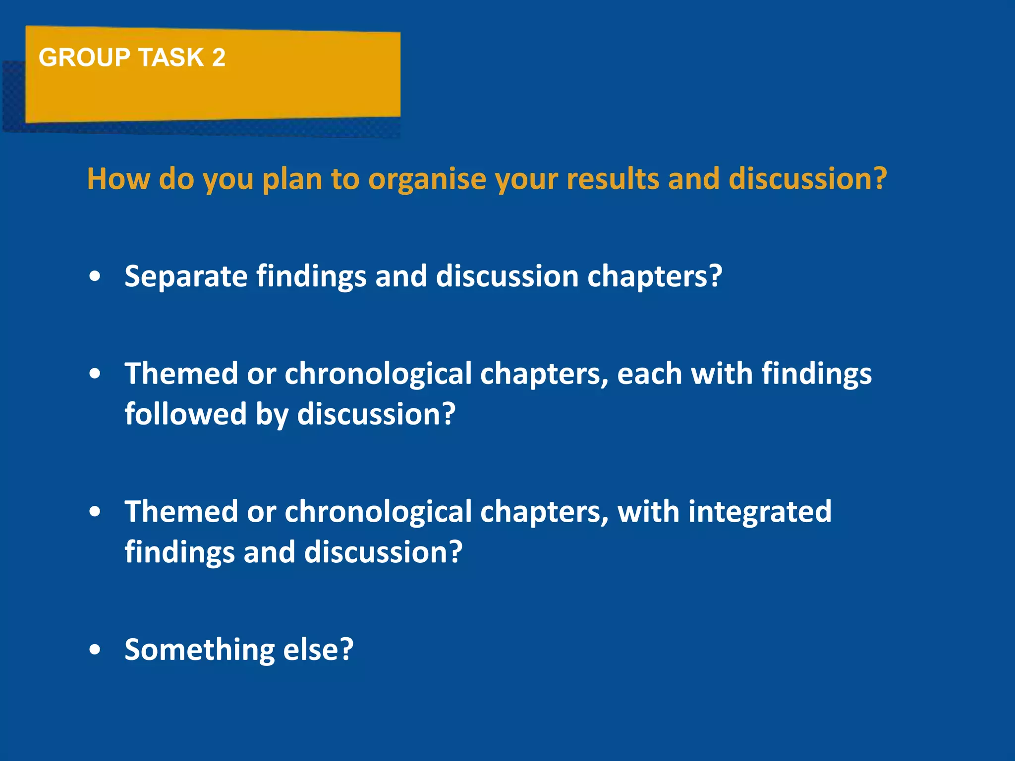 Writing up results and discussion for qualitative research | PPTX