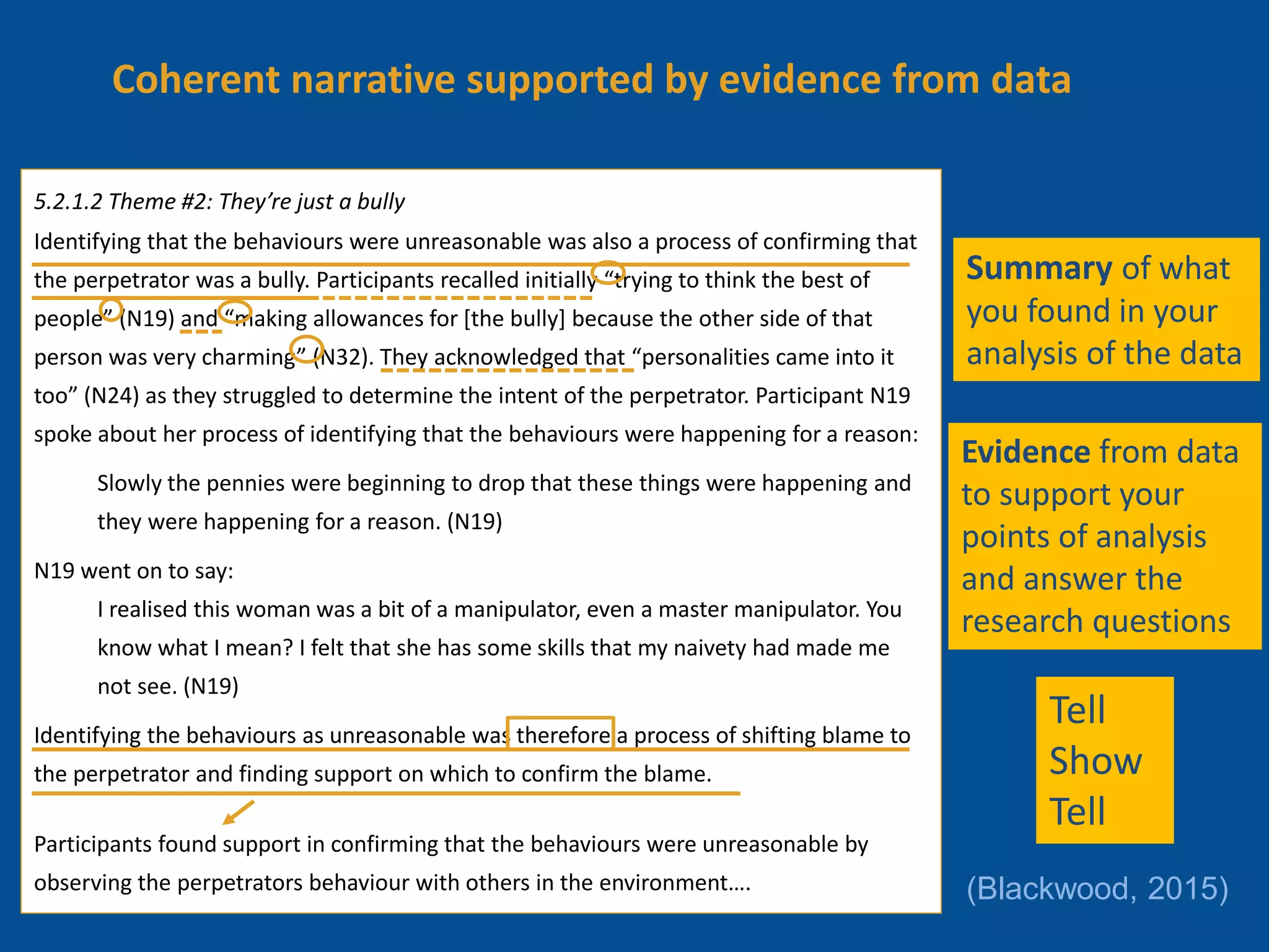Writing up results and discussion for qualitative research | PPTX