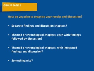 Writing up results and discussion for qualitative research | PPTX