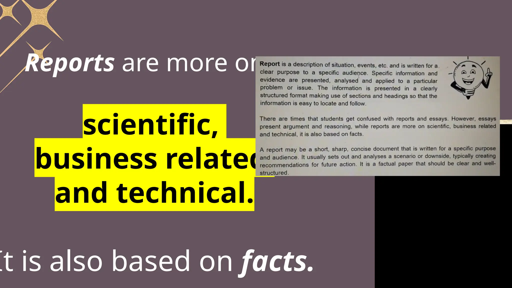 WRITING VARIOUS REPORTS - Repaired.pptx