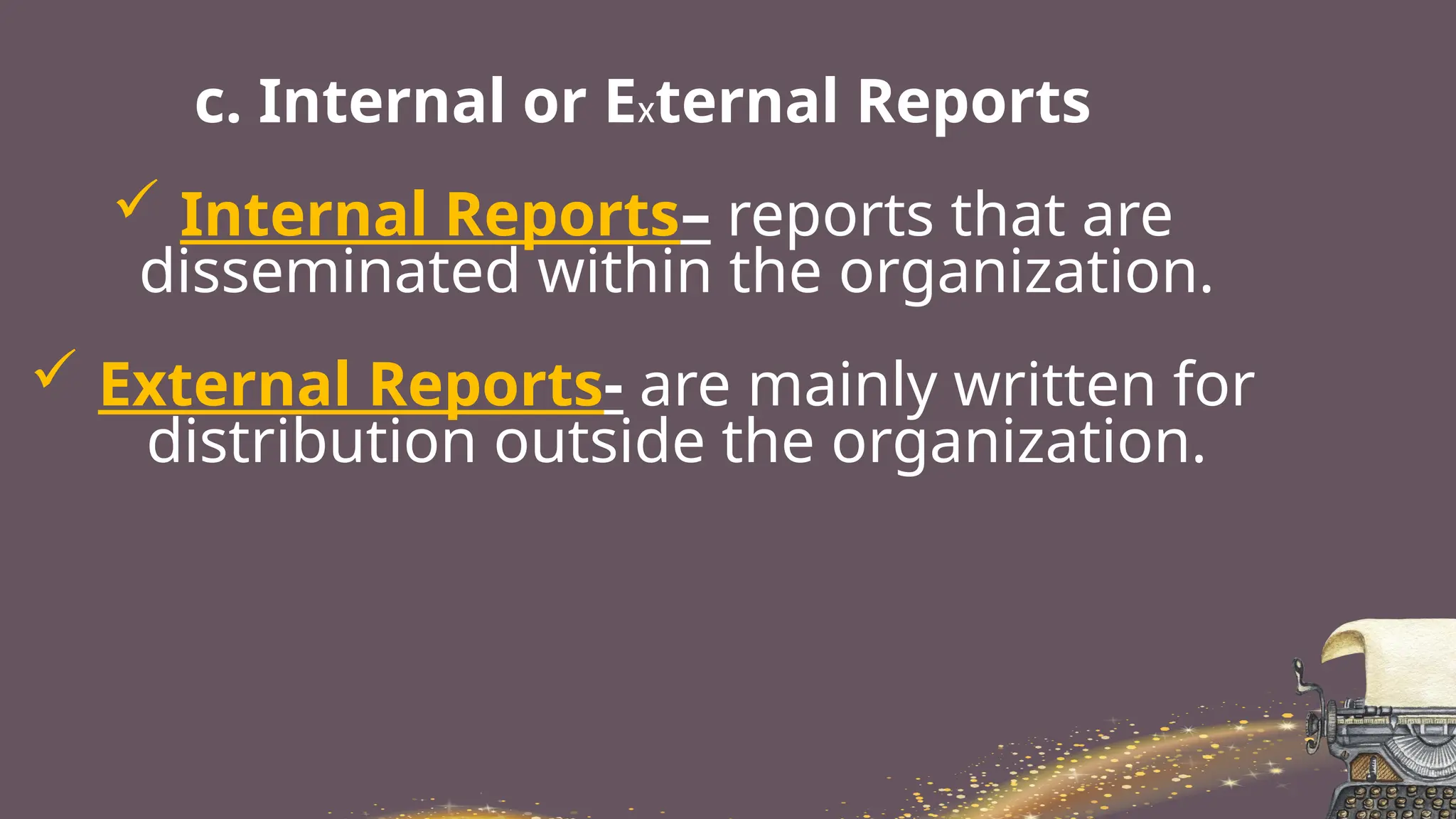 WRITING VARIOUS REPORTS - Repaired.pptx