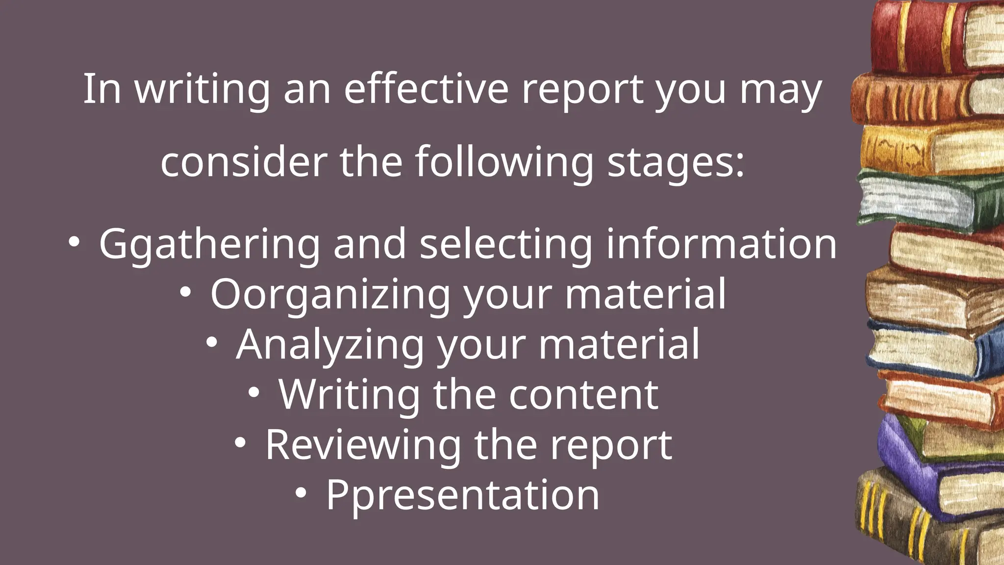 WRITING VARIOUS REPORTS - Repaired.pptx