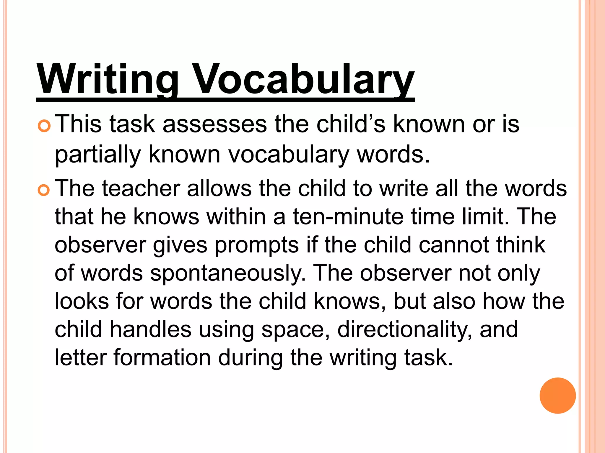 Writing Vocabulary | PPTX
