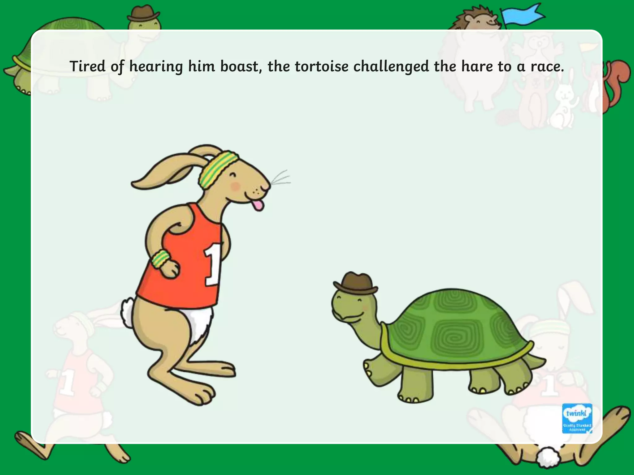 Writing week 2 hare and tortoise | PPT