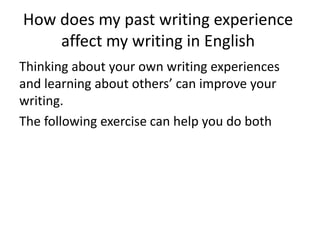 Writing when english is not my first language viola gjylbegaj | PPT