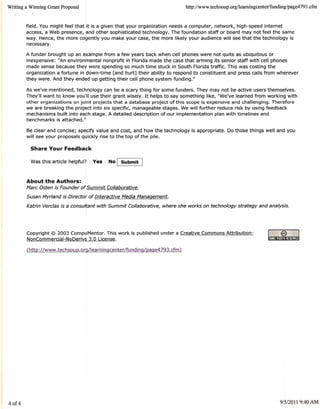 Writing winning grant proposals | PDF