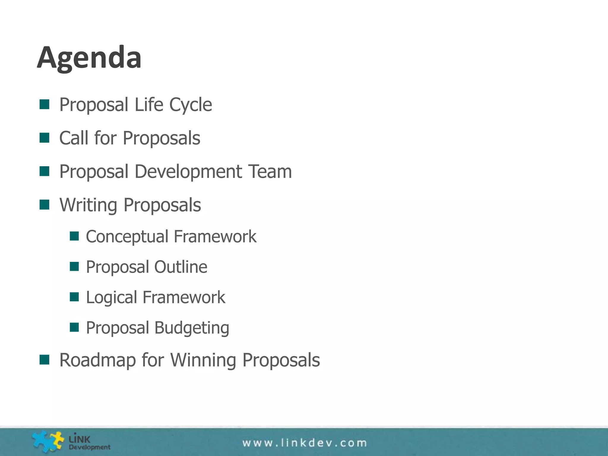 Writing Winning Proposals | PPTX