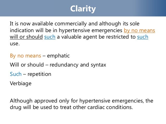 Writing with Clarity