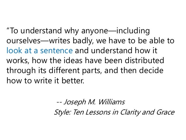 Writing with Clarity