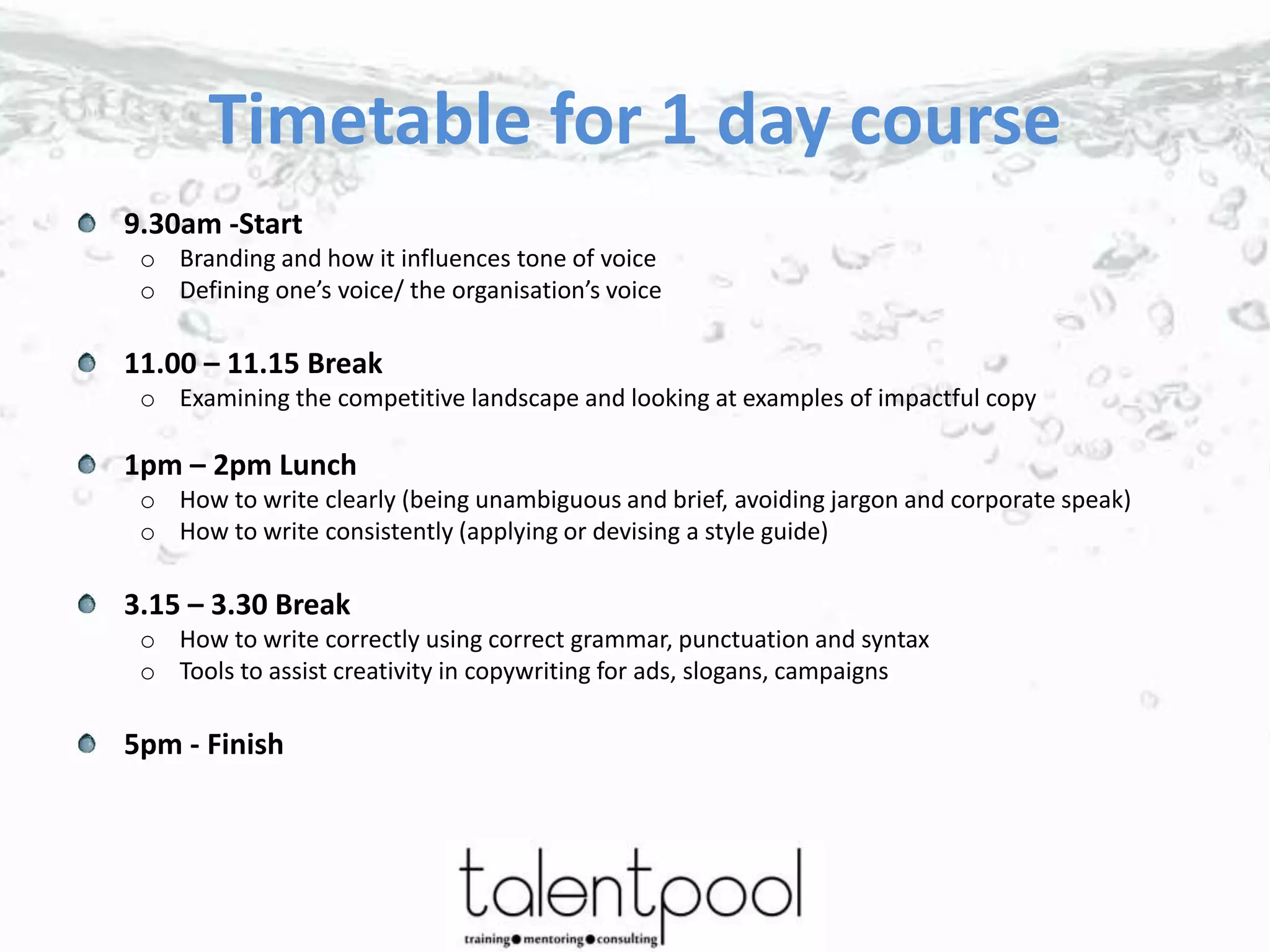 Writing with impact outline | PPT