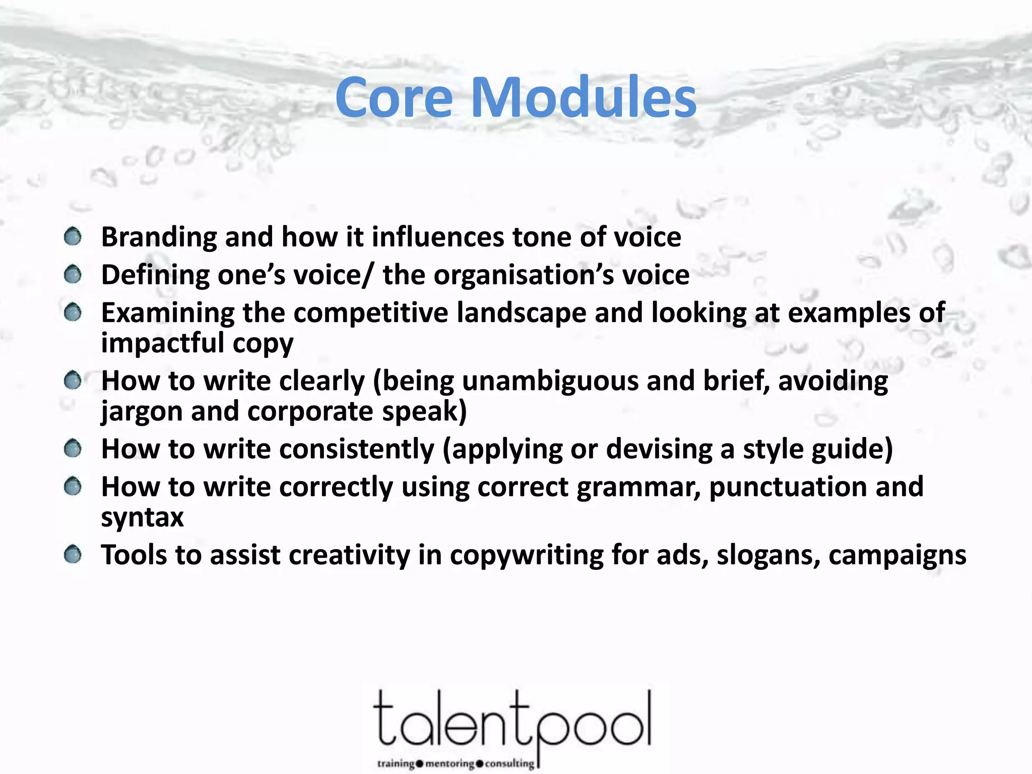 Writing with impact outline | PPT