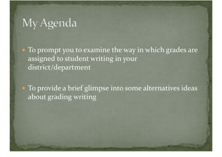 Writing Without Grades | PDF